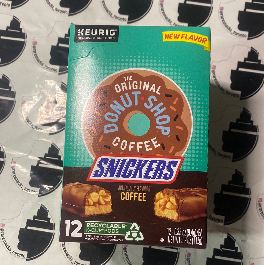 The Original Donut Shop Coffee Snickers 12 kcups – RareSnacksToronto