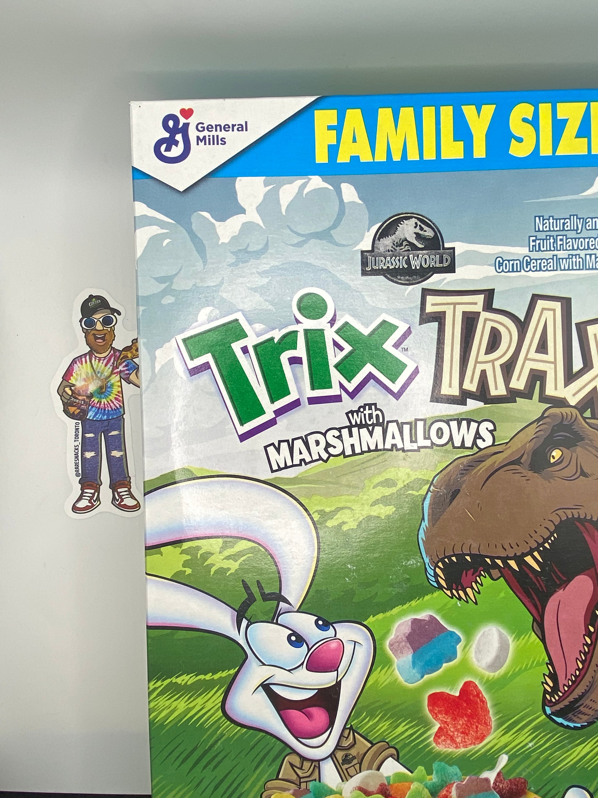 Trix Trax with marshmallows Jurassic Park Family Size – RareSnacksToronto